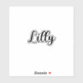 Lilly Name - Handwritten Calligraphy Sticker | Zazzle