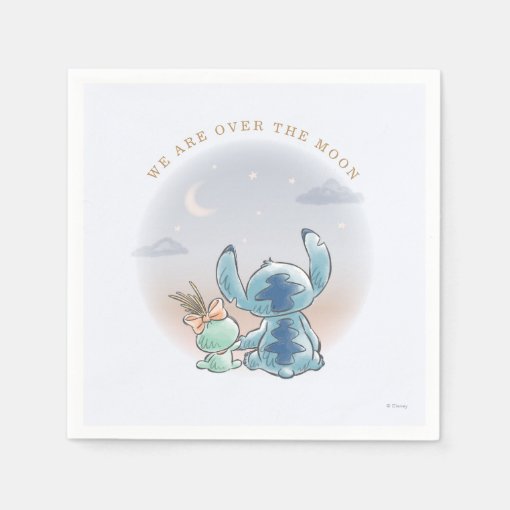 Lilo and Stitch | Over the Moon - Boy Baby Shower Napkins | Zazzle