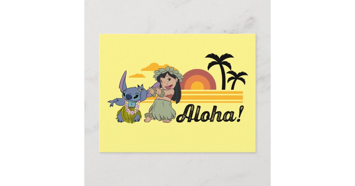 Lilo & Stitch Hula - Aloha! Postcard | Zazzle