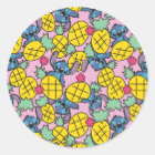 Stitch and Friends Classic Round Sticker | Zazzle.com