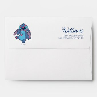 Lilo & Stitch | Stitch Covered in Kisses Envelope | Zazzle