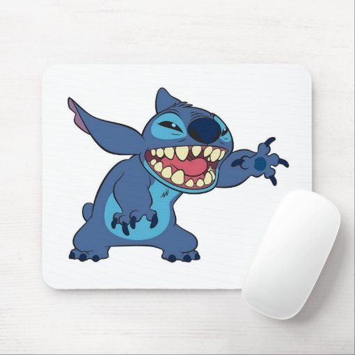 Lilo & Stitch Stitch teeth Mouse Pad | Zazzle