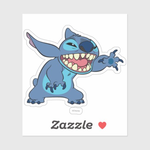 Lilo & Stitch Stitch teeth Sticker | Zazzle
