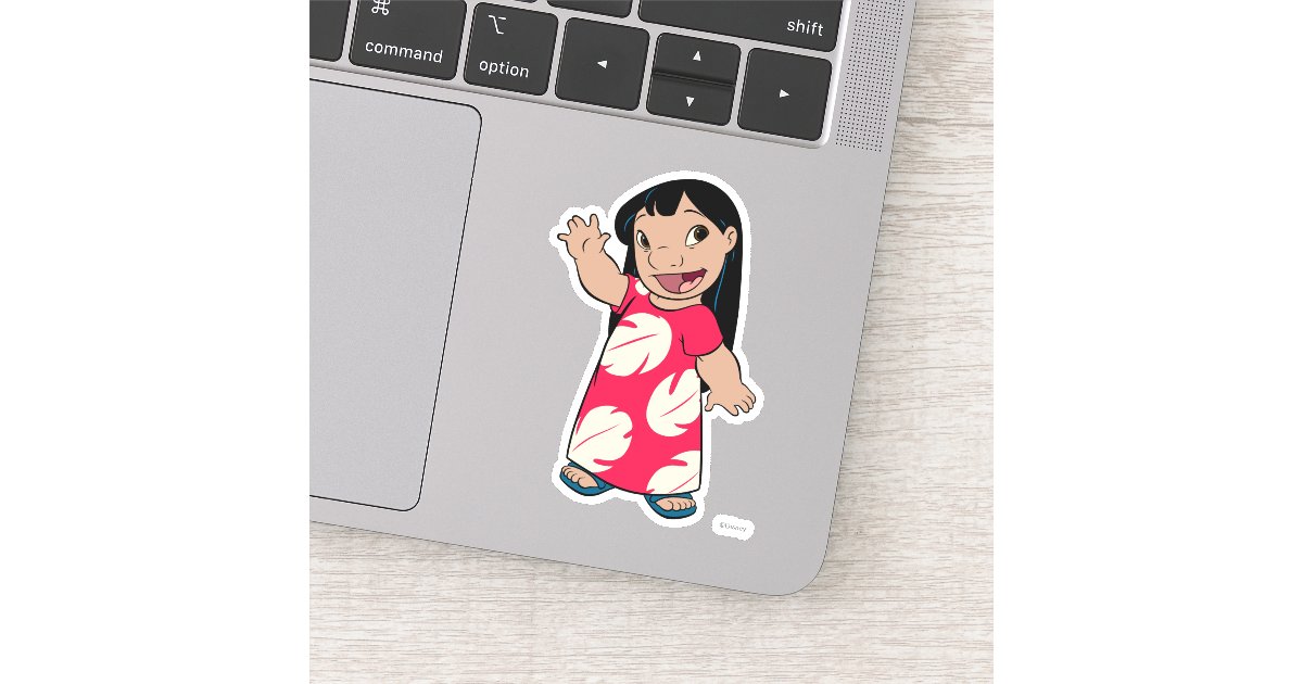 Lilo Waving Sticker | Zazzle