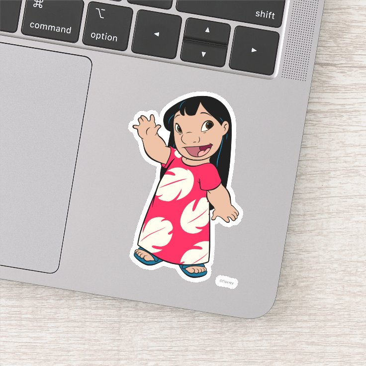 Lilo Waving Sticker | Zazzle
