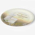 Lily Candle Funeral Memorial Paper Plates | Zazzle