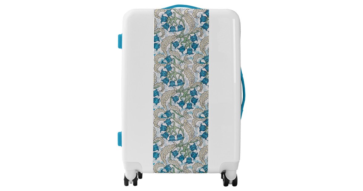 Lily Flower Pattern Suitcases | Zazzle