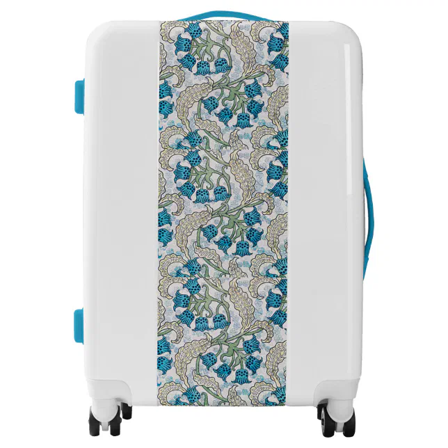 Lily Flower Pattern Suitcases | Zazzle
