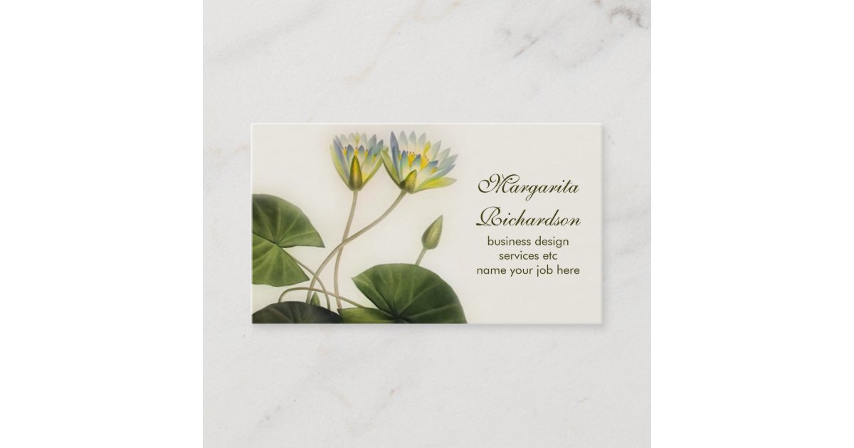 lily flowers business card | Zazzle