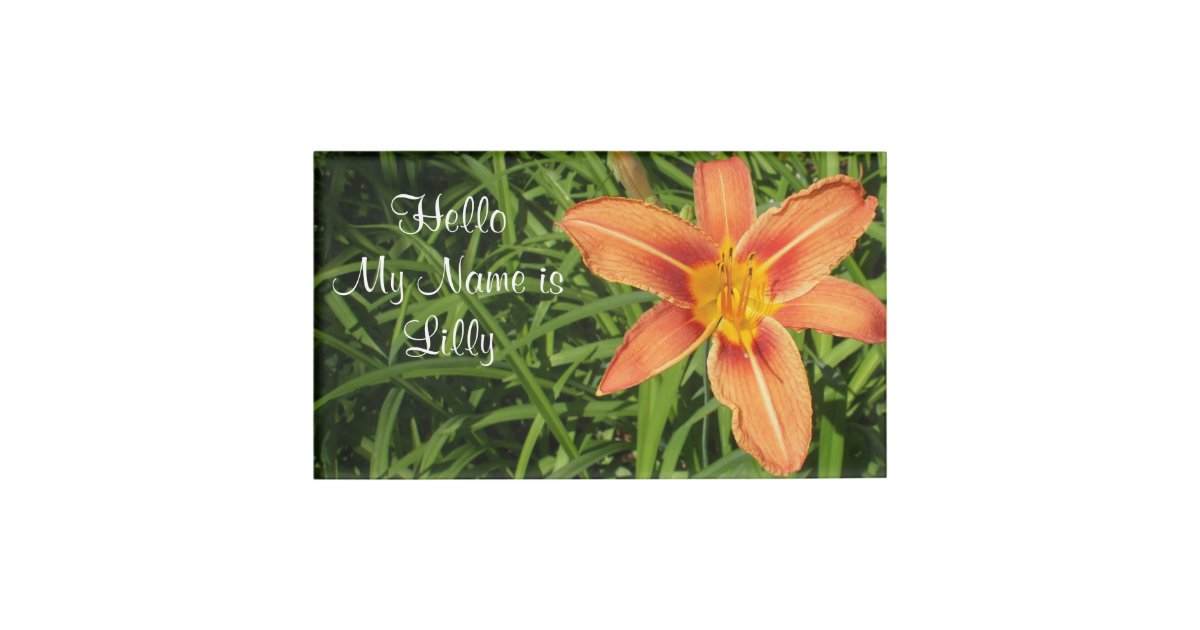 Lily Name Tag | Zazzle