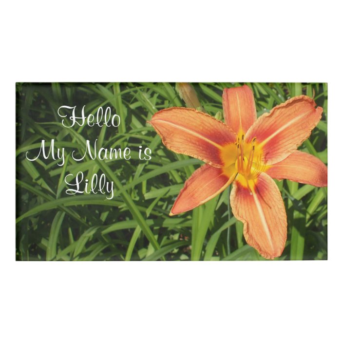 Lily Name Tag | Zazzle.com