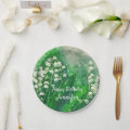 Lily of the Valley Personalized Paper Plates | Zazzle