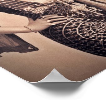 Lily Vintage Movie Star Poster | Zazzle