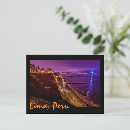 Lima, Peru, Miraflores District, S.A. Postcard | Zazzle