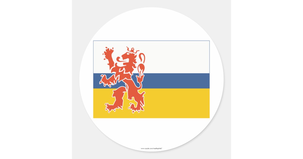 Limburg Flag Classic Round Sticker | Zazzle