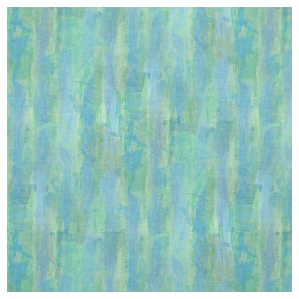 Lime Green Aqua Turquoise Blue Stripes Pattern Fabric | Zazzle.com