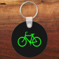 Lime Green Bike Keychain | Zazzle