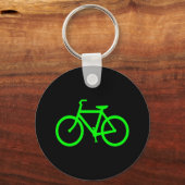 Lime Green Bike Keychain | Zazzle