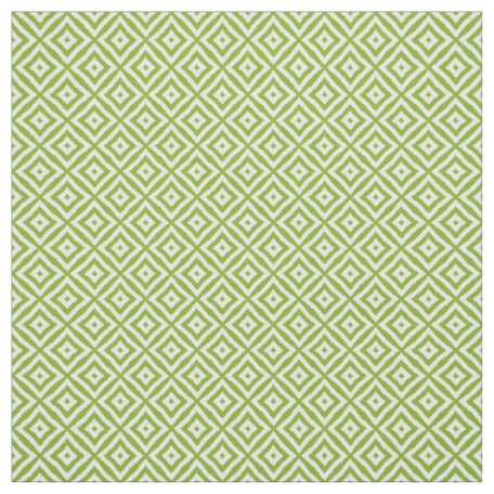 Large Scale Green and Blue Ikat Diamonds Pattern Fabric | Zazzle.com