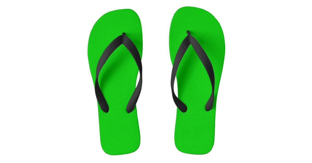 Lime Green Flip Flops | Zazzle