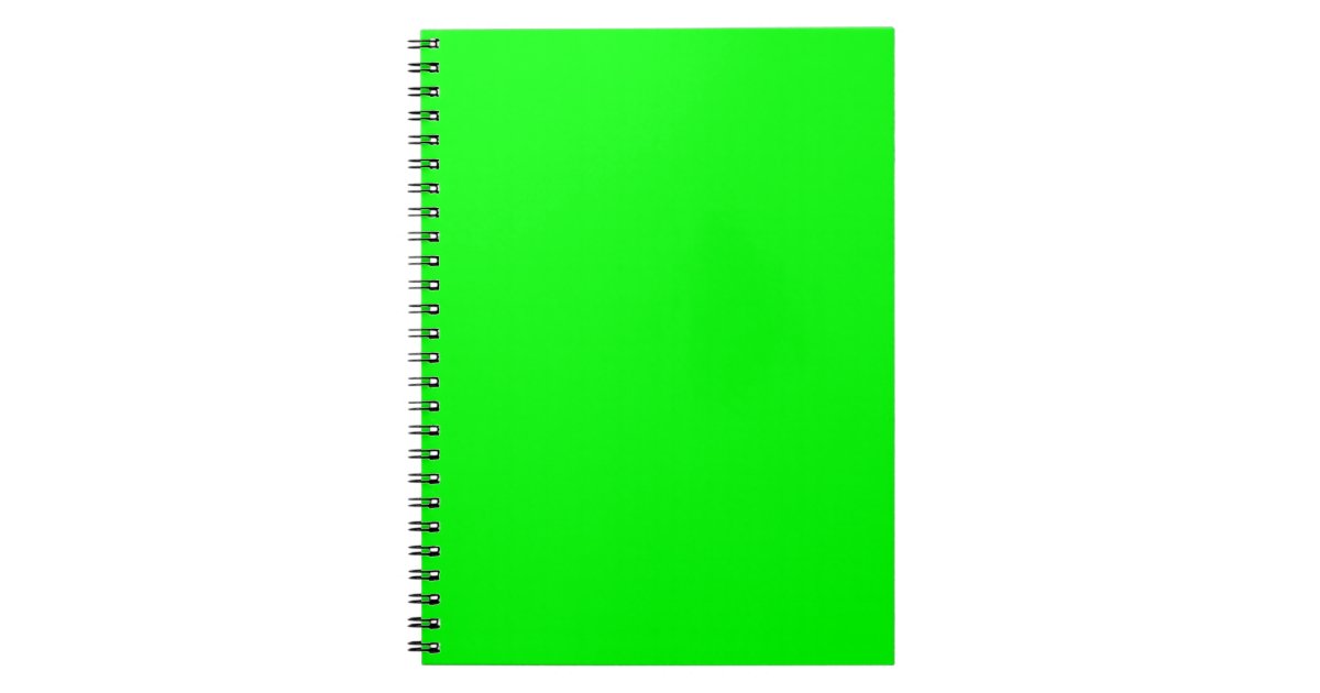 Lime Green Notebook | Zazzle