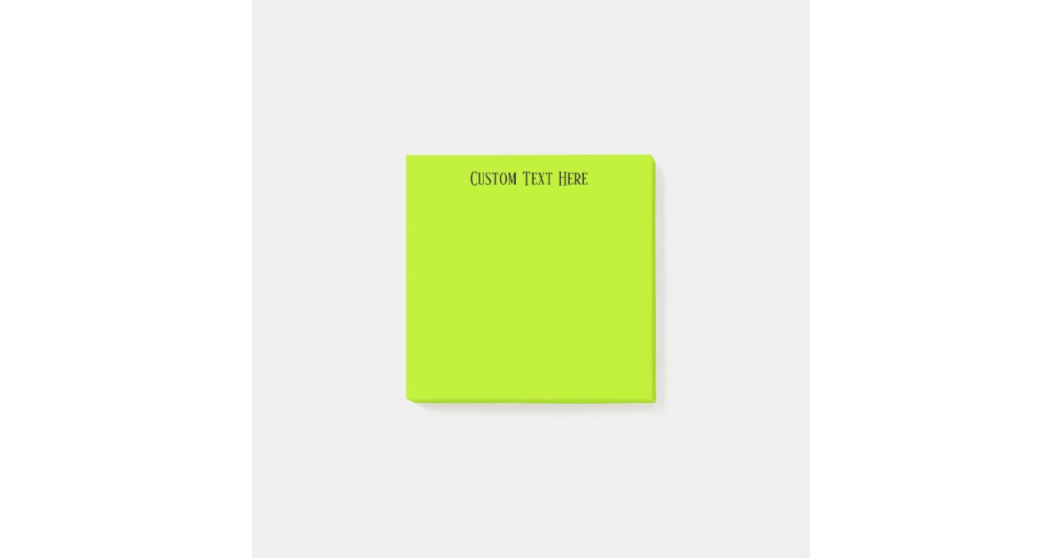 Lime Green Post-it Notes | Zazzle