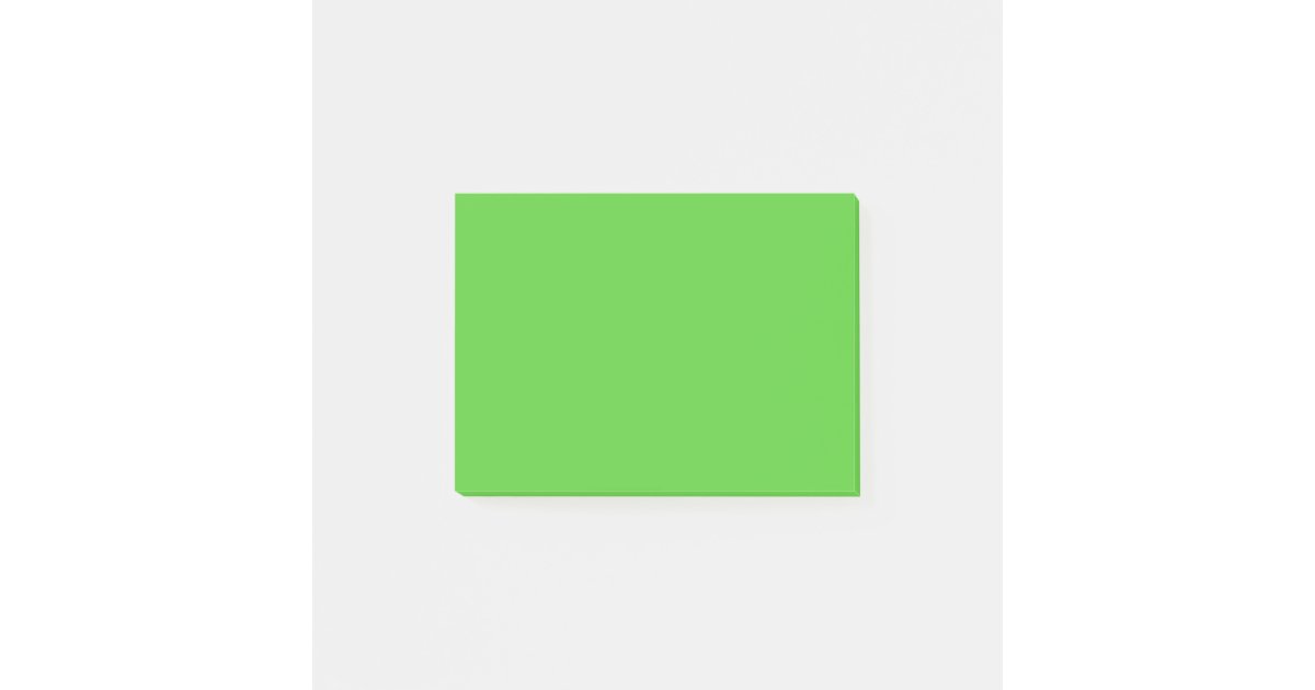 Lime Green Solid Color Post-it Notes | Zazzle