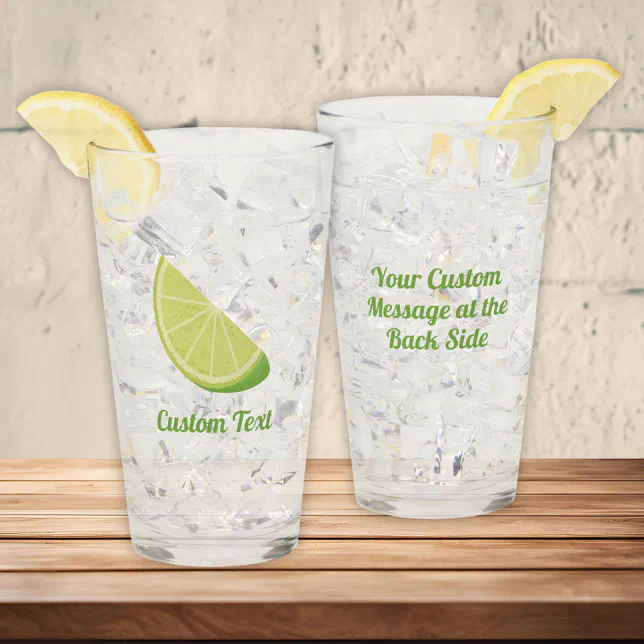 Lime Slice Glass | Zazzle