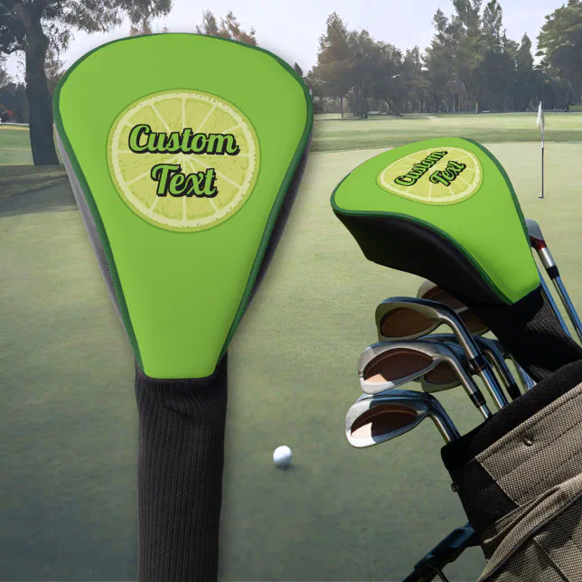 Lime Slice Golf Head Cover | Zazzle