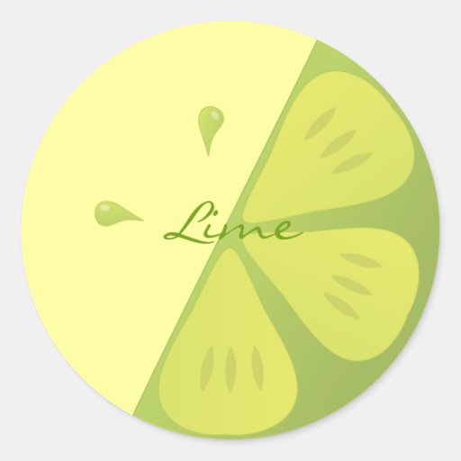 Lime Slice Stickers | Zazzle