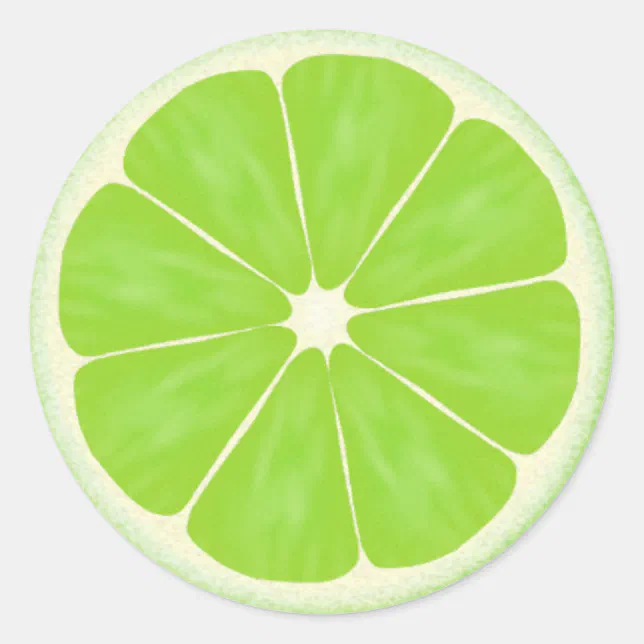 Lime Slice Stickers | Zazzle