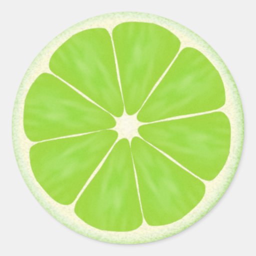Lime Slice Stickers | Zazzle