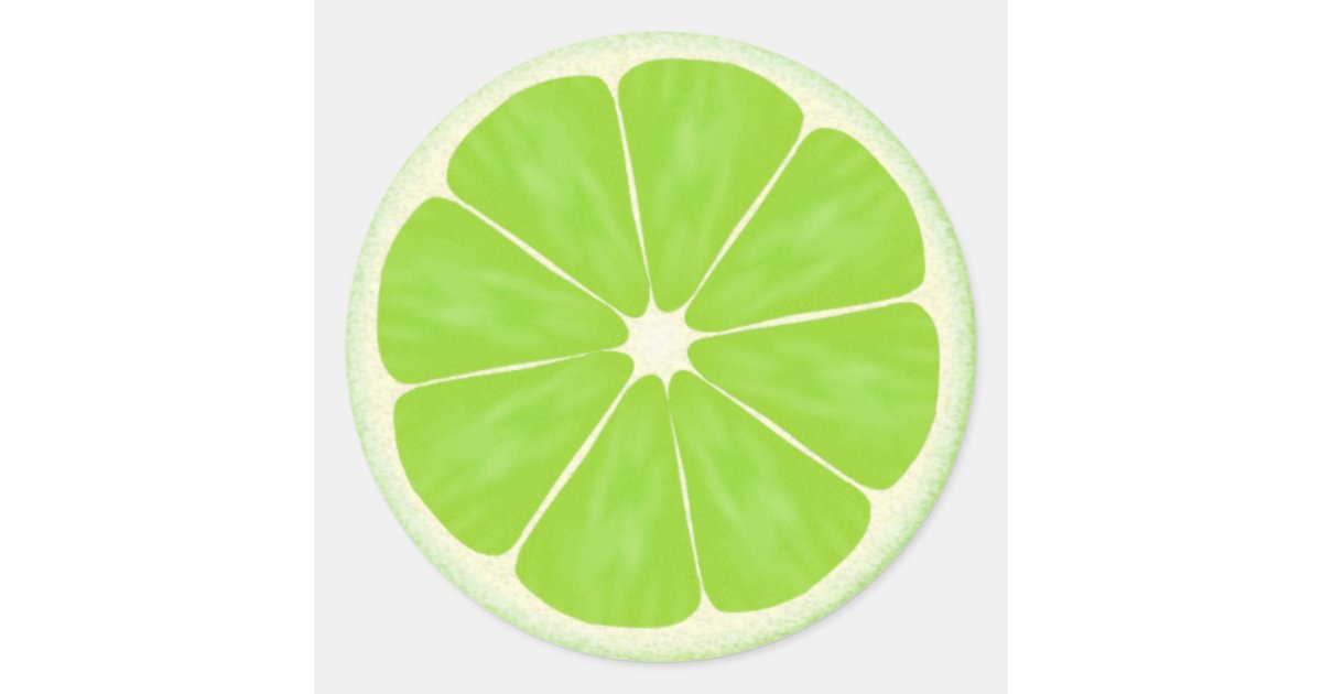 Lime Slice Stickers | Zazzle