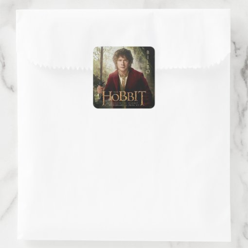 Limited Edition Artwork: BILBO BAGGINS™ Square Sticker | Zazzle