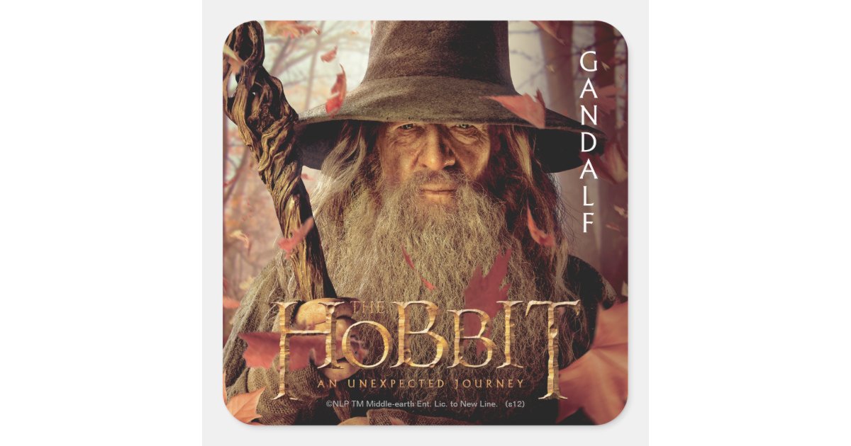 Limited Edition Artwork: Gandalf Square Sticker | Zazzle