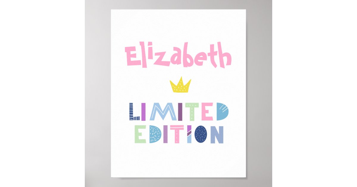 Limited Edition Word Art Expression Poster | Zazzle