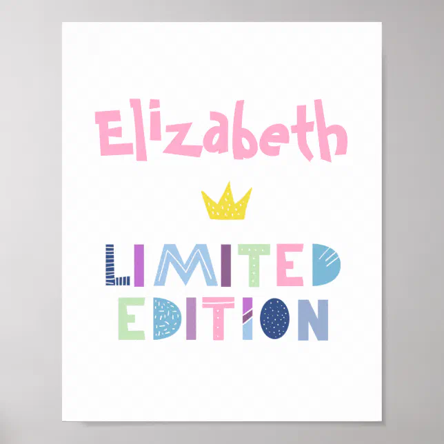 Limited Edition Word Art Expression Poster | Zazzle