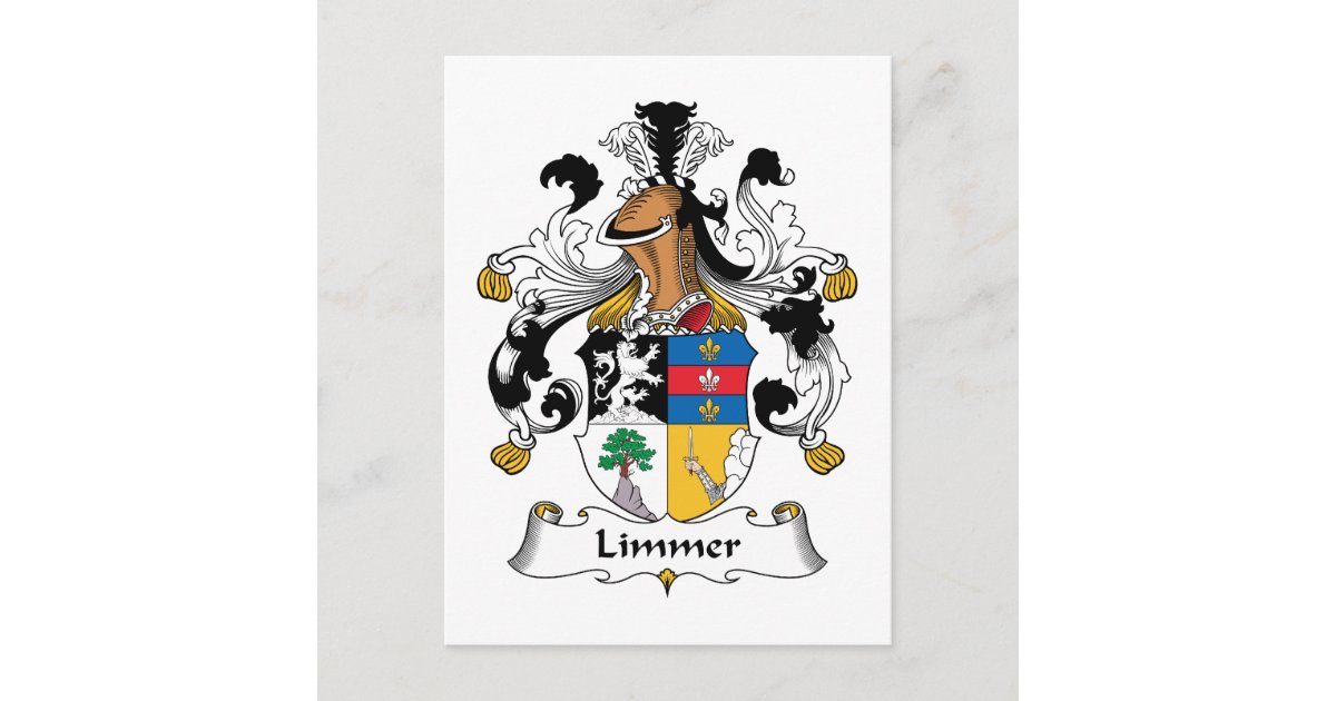 Limmer Family Crest Postcard | Zazzle