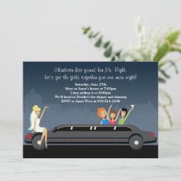 Limo Bachelorette Party Invitation | Zazzle