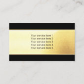 Limo & Car Service Modern Gold Limousine Driver Business Card | Zazzle