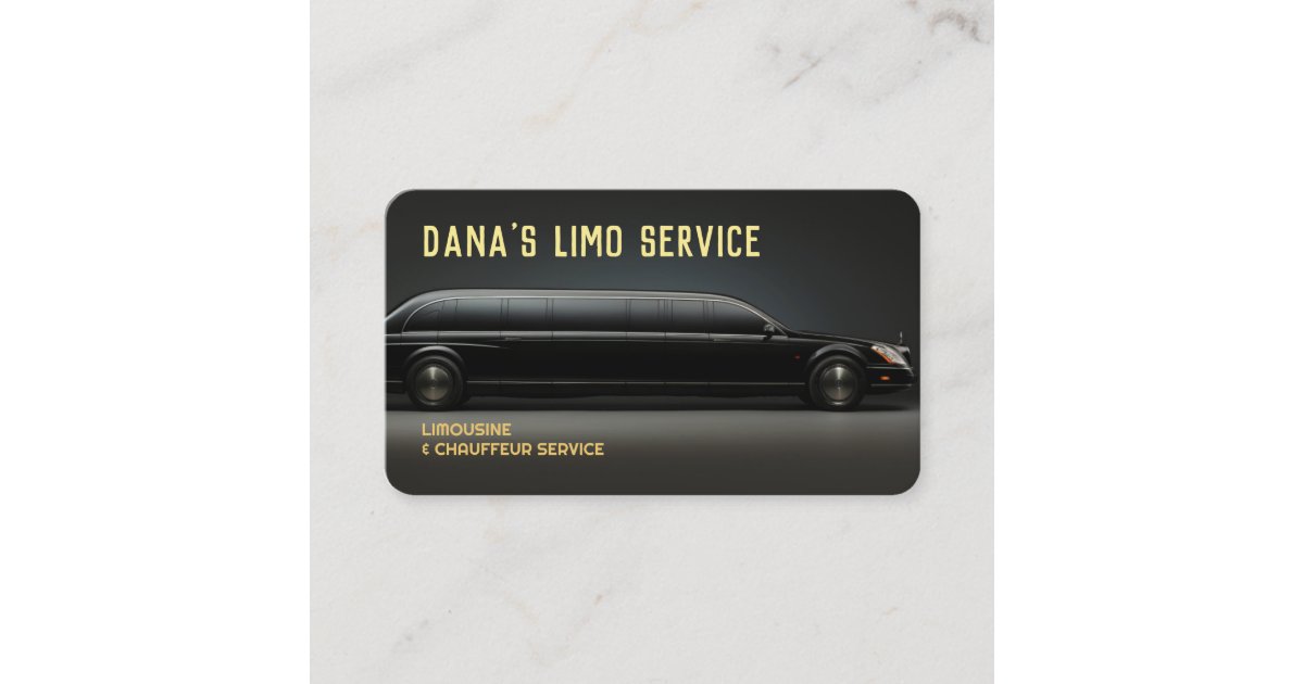 Limo Limousine Service Business Card | Zazzle