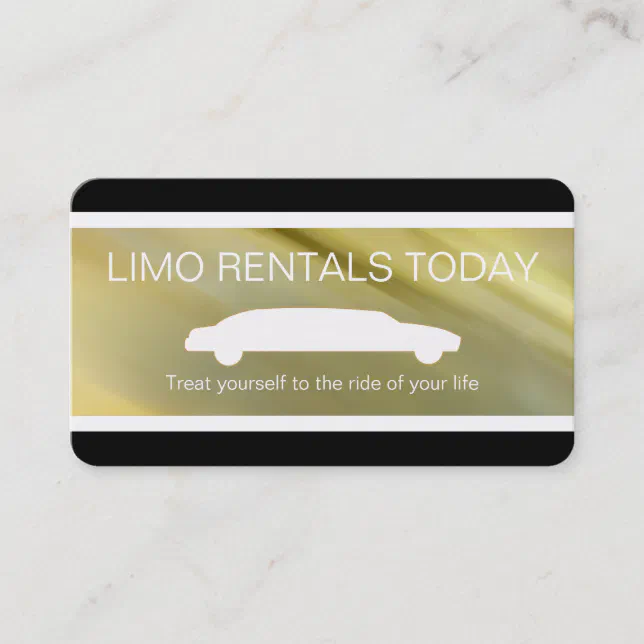 Limo Rental Business Cards | Zazzle