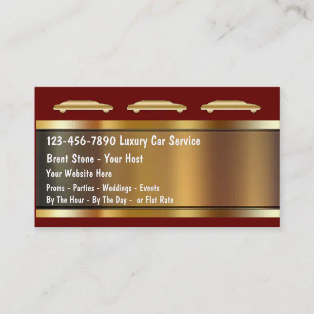 Limo Service Business Cards | Zazzle