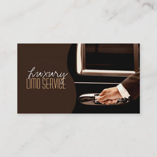 Limo Service Driver, Cab, Taxi Business Card | Zazzle