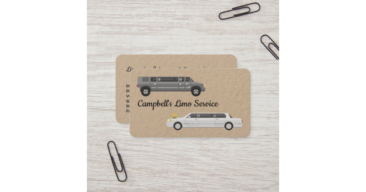 Limo Service Limousine Business Card | Zazzle
