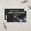 Limo & Taxi Service Elegant Dark Limousine Business Card | Zazzle