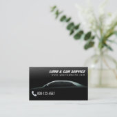 Limo & Taxi Service Elegant Dark Limousine Business Card | Zazzle