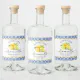 Limoncello Calligraphy Blue Tile Watercolor Lemons Liquor Bottle Label ...