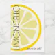 Limoncello Small Label With Modern Lemon Image | | Zazzle