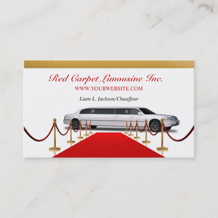 Limousine Business Card | Zazzle